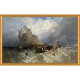 OTTO Kunstdruck Mount St Michael, Cornwall Clarkson Stanfield Gezeiteninsel England B, (1 St)