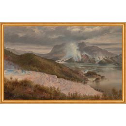 OTTO Kunstdruck Pink Terraces Charles Blomfield Neuseeland Vulkansee Caldera B A2 0103, (1 St)