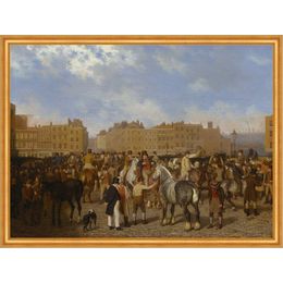 OTTO Kunstdruck Old Smithfield Market Jacques-Laurent Agasse Stadt Pferde B A2 00056 G, (1 St)