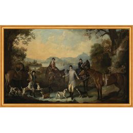 OTTO Kunstdruck The Death of the Hare Jagen Pferde Hunde Tiere Beute Jäger B A2 00057, (1 St)