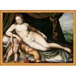 OTTO Kunstdruck Venus and Cupid Cornelis Floris II. römische Mythologie Amor B A2 0131, (1 St)