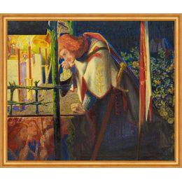 OTTO Kunstdruck Sir Galahad at the ruined Chapel Dante Gabriel Rossetti Artus B A2 013, (1 St)