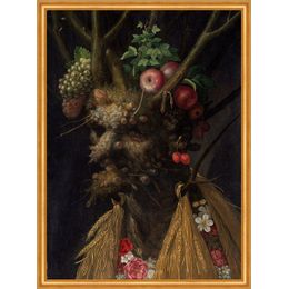 OTTO Kunstdruck Four Seasons in One Head Giuseppe Arcimboldo Bäume B A2 02124 Gerahmt, (1 St)