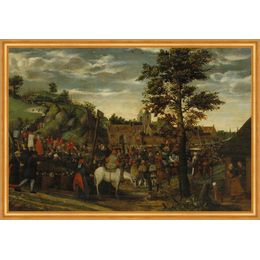 OTTO Kunstdruck Road to Calvary Hans van Wechelen Kalvarienberg Pferde Straße B A2 022, (1 St)