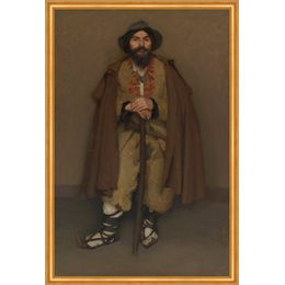 OTTO Kunstdruck A mountain shepherd, An Italian dwarf Hubert von Herkomer Schafhirte B, (1 St)