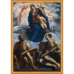 OTTO Kunstdruck Mary with the Child, Venerated by St. Marc Tintoretto Jesus B A2 02336, (1 St)
