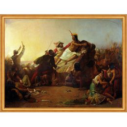 OTTO Kunstdruck Pizarro Seizing the Inca of Peru John Everett Millais Kreuz B A2 02624, (1 St)