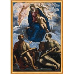 OTTO Kunstdruck Mary with the Child Domenico Tintoretto Heilige Markus Lukas B A2 0141, (1 St)