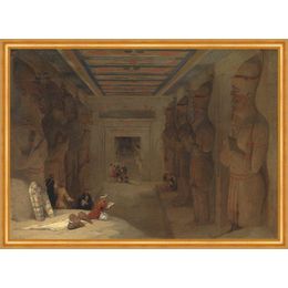 OTTO Kunstdruck Hypostyle Hall of the Great Temple at Abu Simbel Egypt Roberts Tempel, (1 St)