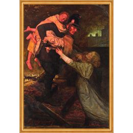 OTTO Kunstdruck The rescue John Everett Millais Rettung Feuerwehr Kinder B A2 02621 Ge, (1 St)