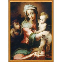 OTTO Kunstdruck Madonna and child with infant John the Baptist Beccafumi B A2 01400 Ge, (1 St)