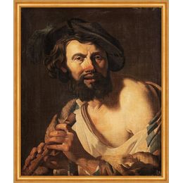 OTTO Kunstdruck Man with a flute Dirck van Baburen Flötenspieler Instrumente B A2 0139, (1 St)