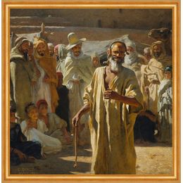 OTTO Kunstdruck The snake charmer Etienne Dinet Schlangenbändiger alter Mann Tiere B A, (1 St)