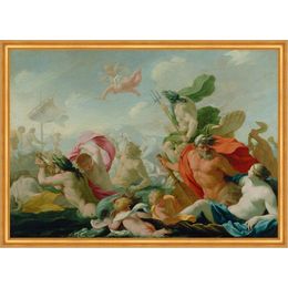 OTTO Kunstdruck Marine Gods Paying Homage to Love Eustache Le Sueur Götter Engel B A2, (1 St)