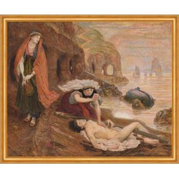 OTTO Kunstdruck The finding of Don Juan by Haidee Brown Gedicht Byron gestrandet B A2, (1 St)