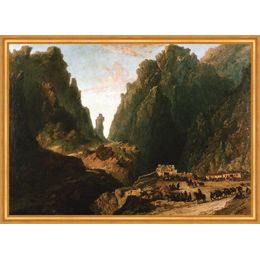 OTTO Kunstdruck Lanscape with Smugglers Eugenio Lucas Velazquez Schmuggler Gebirge B A, (1 St)