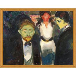 OTTO Kunstdruck Jealousy Edvard Munch Neid Gefühle Gesicht Ausdruck Grün B A2 01518 Ge, (1 St)