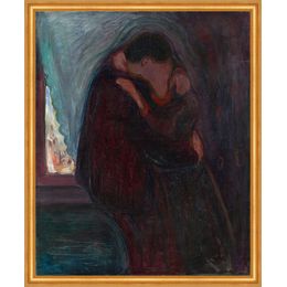 OTTO Kunstdruck The Kiss Edvard Munch Kuss Paar Liebe Zärtlichkeit Umarmung B A2 01532, (1 St)