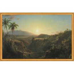 OTTO Kunstdruck Pichincha Frederic Edwin Church Tropen Hängebrücke Palmen Schlucht B A, (1 St)