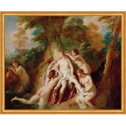 OTTO Kunstdruck Diana and Her Nymphs Bathing Francois de Troy Götter Mythologie Baden, (1 St)