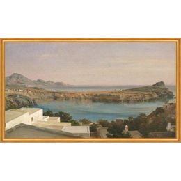OTTO Kunstdruck Lindos, Rhodes Frederic Leighton Griechenland Bucht Dächer B A2 01920, (1 St)