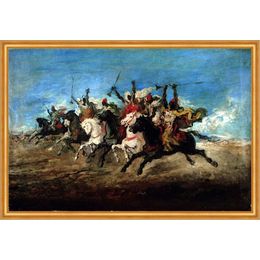 OTTO Kunstdruck A Moorish Fantasia Francisco Lameyer y Berenguer Reiter Kampf B A2 018, (1 St)