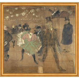 OTTO Kunstdruck Panneaux pour la baraque de la Goulue Toulouse-Lautrec Paris B A2 0223, (1 St)
