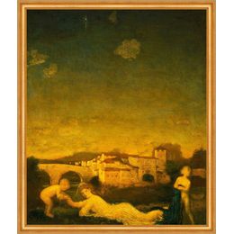 OTTO Kunstdruck Viola Obligato Arthur B. Davies Sommer Wiese Nackte Mutter Kinder B A2, (1 St)