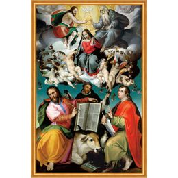 OTTO Kunstdruck The Coronation of the Virgin with Saints Luke Passarotti Maria Krone B, (1 St)