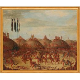 OTTO Kunstdruck The Last Race, Mandan O-kee-pa Ceremony George Catlin B A2 01981 Gerah, (1 St)