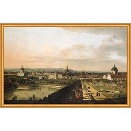 Kunstdruck Vienna Viewed from the Belvedere Palace Bernardo BellOTTO K&K B A2 008, (1 St)