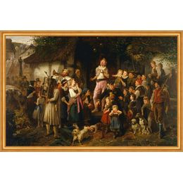 OTTO Kunstdruck The juggler: a village fair Beinke Gaukler Jahrmarkt Dorf B A2 01956 G, (1 St)