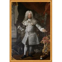 OTTO Kunstdruck Fredrik I, King of Sweden Georg Engelhard Schröder Thron B A2 01966 Ge, (1 St)