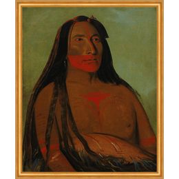 OTTO Kunstdruck Mah-to-toh-pa, Four Bears, Second Chief in Mourning Catlin B A2 01982, (1 St)