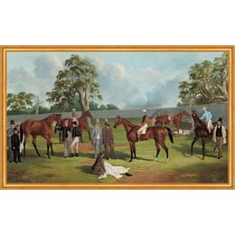 OTTO Kunstdruck Group in the Dowling Forest Racecourse enclosure Woodhouse B A2 01951, (1 St)