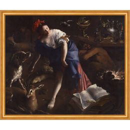OTTO Kunstdruck The Sorceress Bartolomeo Guidobono Hexe Zauberin Magie Hund Tiere B A2, (1 St)
