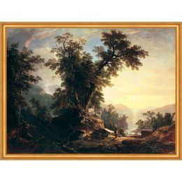 OTTO Kunstdruck The Indians Vespers Asher Brown Durand Sonnenuntergang Ufer See B A2 0, (1 St)