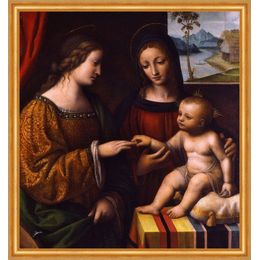OTTO Kunstdruck The Mystical Marriage of Saint Catherine Bernardino Luini Religion B A, (1 St)