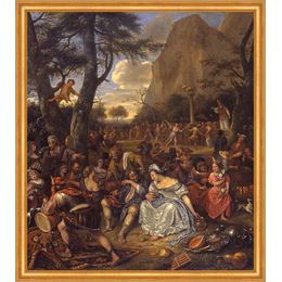 OTTO Kunstdruck The Worship of the Golden Calf Jan Steen Fest Musik Triangel Feier B A, (1 St)