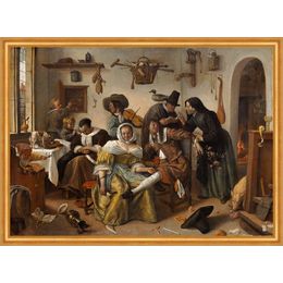 OTTO Kunstdruck Beware of Luxury, In Weelde Siet Toe Jan Steen Familie Luxus Mahnen B, (1 St)