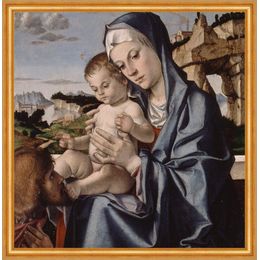 OTTO Kunstdruck The Virgin and Child with a Saint Bartolomeo Montagna Heilige Maria B, (1 St)