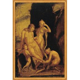 OTTO Kunstdruck Faun with Wounded Foot Bartholomäus Spranger Naturgeist Faunus Gott B, (1 St)