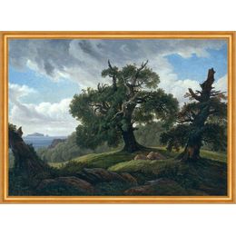 OTTO Kunstdruck Memory of a Wooded Island in the Baltic Sea Carl G. Carus Insel Bäume, (1 St)