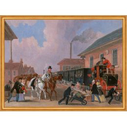 OTTO Kunstdruck The Louth-London Royal Mail Travelling by Train Pollard Bahn B A2 0238, (1 St)