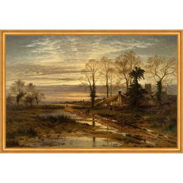 OTTO Kunstdruck February Fill Dyke Benjamin Williams Leader Damm Deich Hütte Winter B, (1 St)