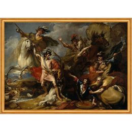 OTTO Kunstdruck Alexander III of Scotland Rescued from the Fury of a Stag West Kampf B, (1 St)