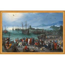 OTTO Kunstdruck Harbor Scene with St. Pauls Departure Jan Brueghel Sankt Hafen Boot B, (1 St)