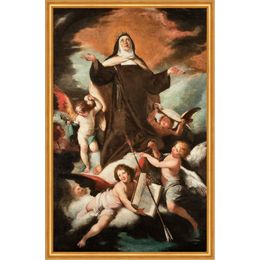 OTTO Kunstdruck Saint Theresa in Glory Bernardo Strozzi Bibel Heilige Engel Krone B A2, (1 St)