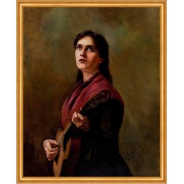 OTTO Kunstdruck Cancao Sentimental Berthe Worms Frauen Gitarre Instrumente Gefühle B A, (1 St)