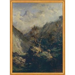 OTTO Kunstdruck Mountains in Asturias Carlos de Haes Spanien Gebirge Felsen B A2 01010, (1 St)
